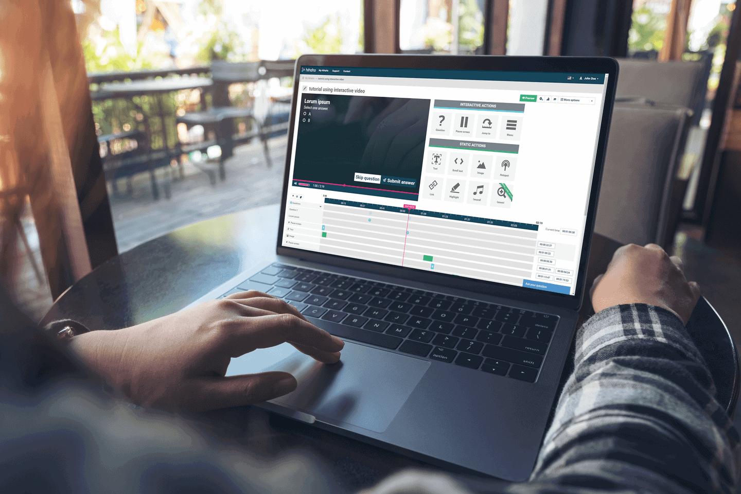 Funktionalitäten von hihaho interaktives Video